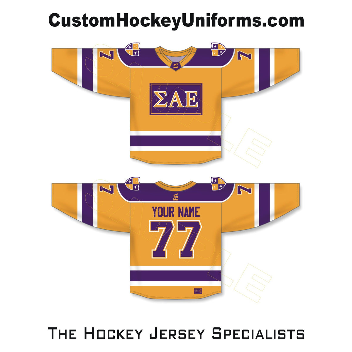 Sigma Alpha Epsilon Sublimated Hockey Jerseys – CustomHockeyUniforms.com