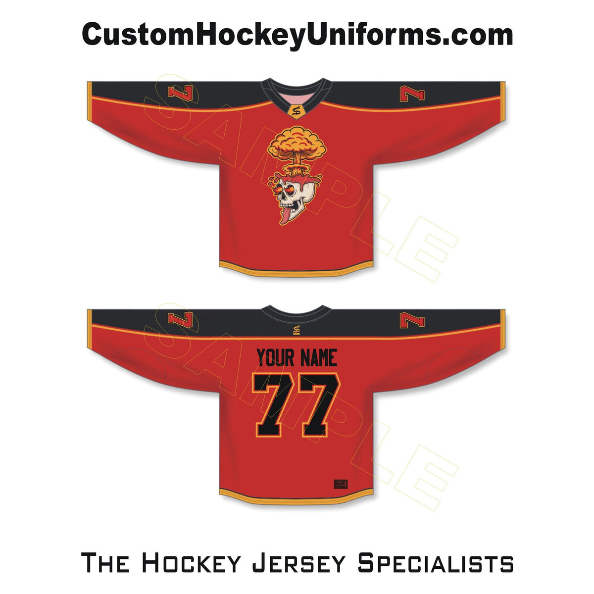 Nukeheads Sublimated Hockey Jerseys – CustomHockeyUniforms.com