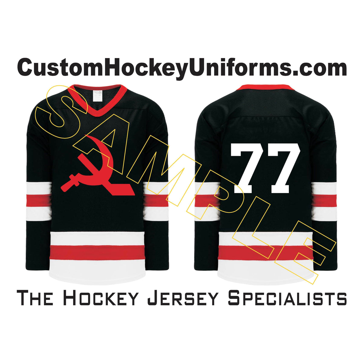 Gulag Black (H6500-348) Custom Hockey Jerseys – CustomHockeyUniforms.com