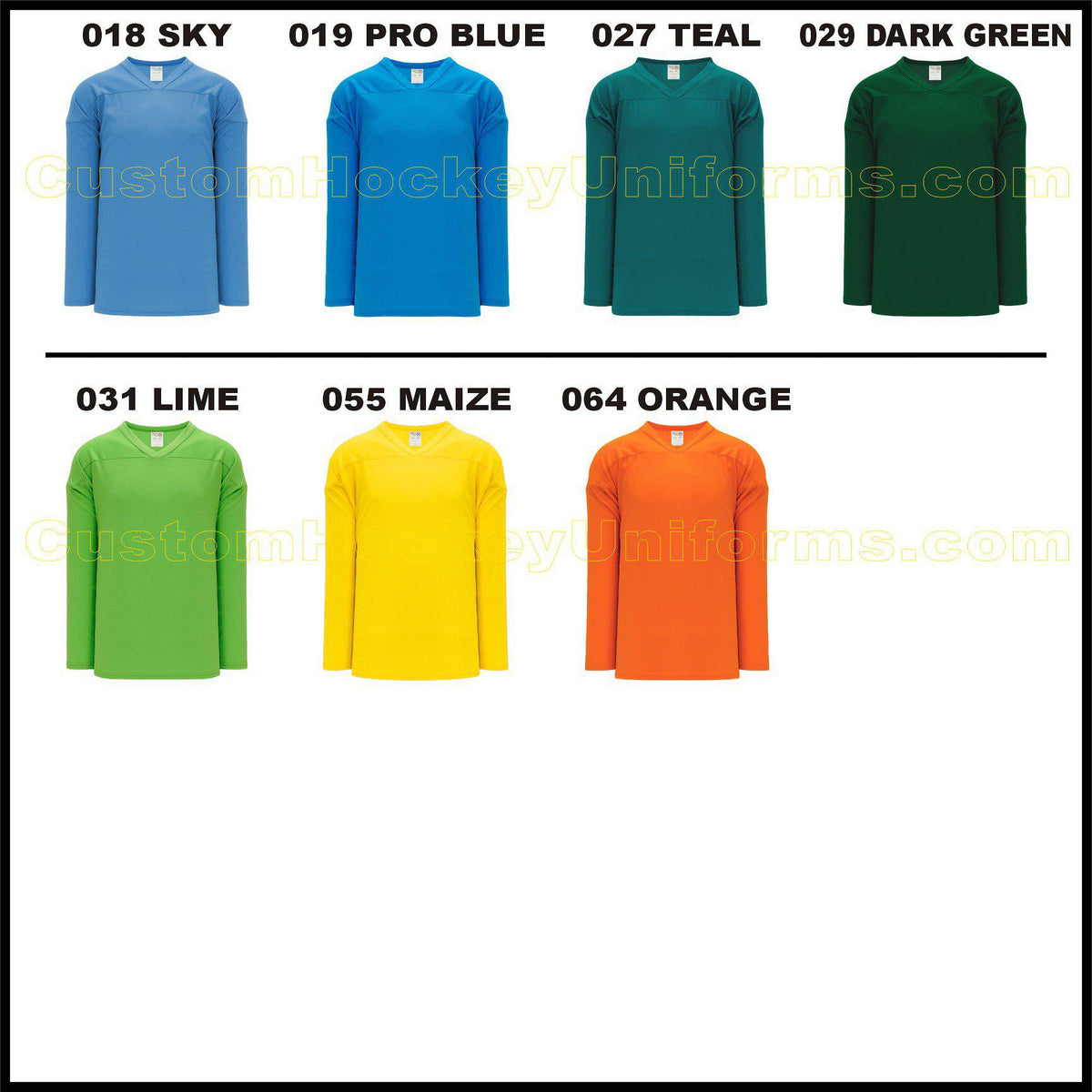 SUB6000 Custom Hockey Jerseys | Solid Color Sublimated Hockey Jerseys ...